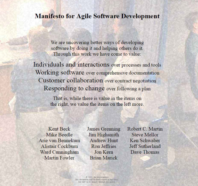 Extending Agile Manifesto – Coaching, Consulting, Training