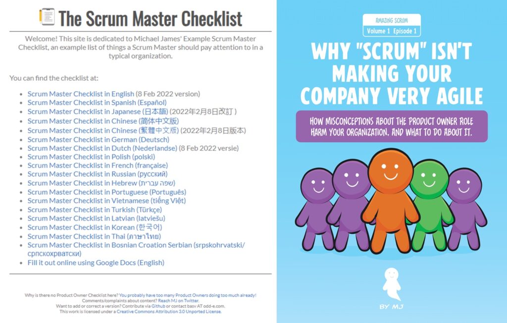Interview with Michael James (MJ): Scrum Master Checklist Author ...